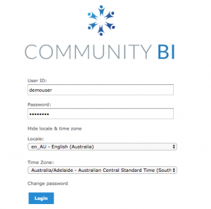 Logging In – Community BI Support